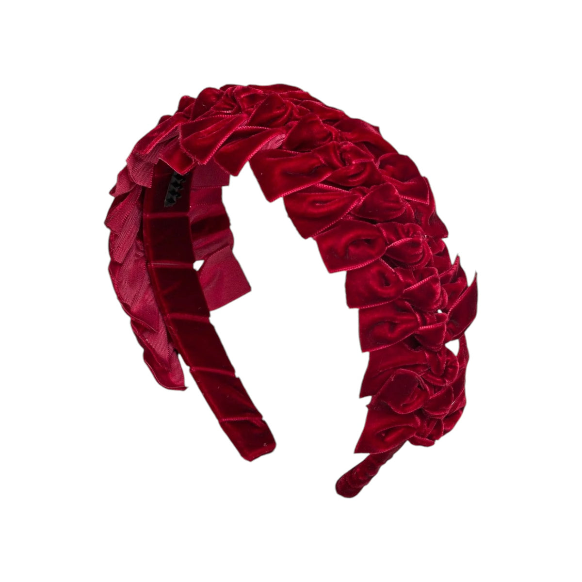 Vicky Velvet Tied Bows Red Headband – Piccoli & Co