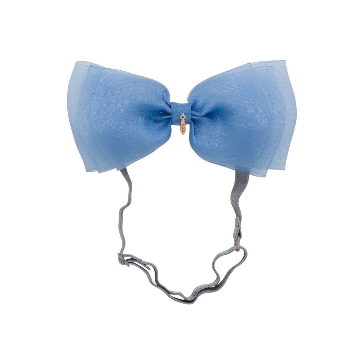 Allie Bow Mykonos Blue Organza Headband Wrap – Piccoli & Co