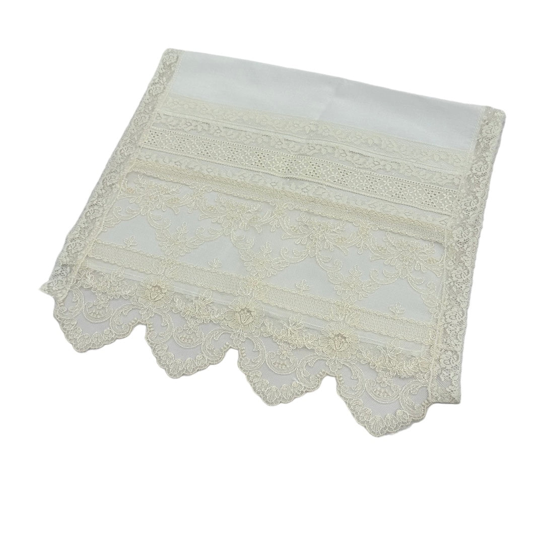 Andrea Ivory Lace Kerchief – Piccoli & Co