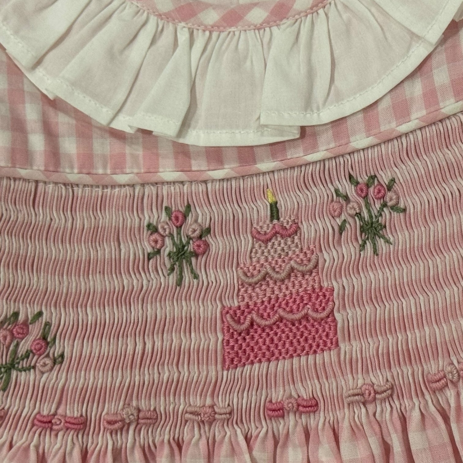 PREORDER Birthday Pink Gingham Girl Dress (SHIPS APRIL) – Piccoli & Co