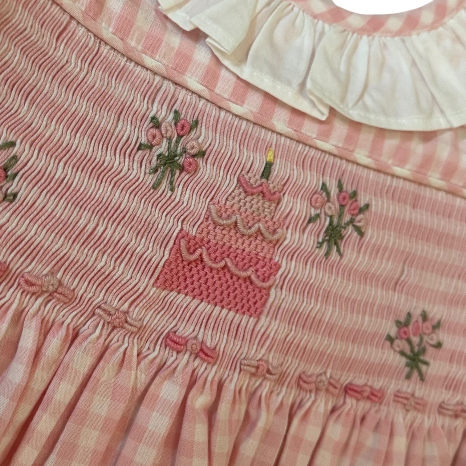 PREORDER Birthday Pink Gingham Girl Dress (SHIPS APRIL) – Piccoli & Co