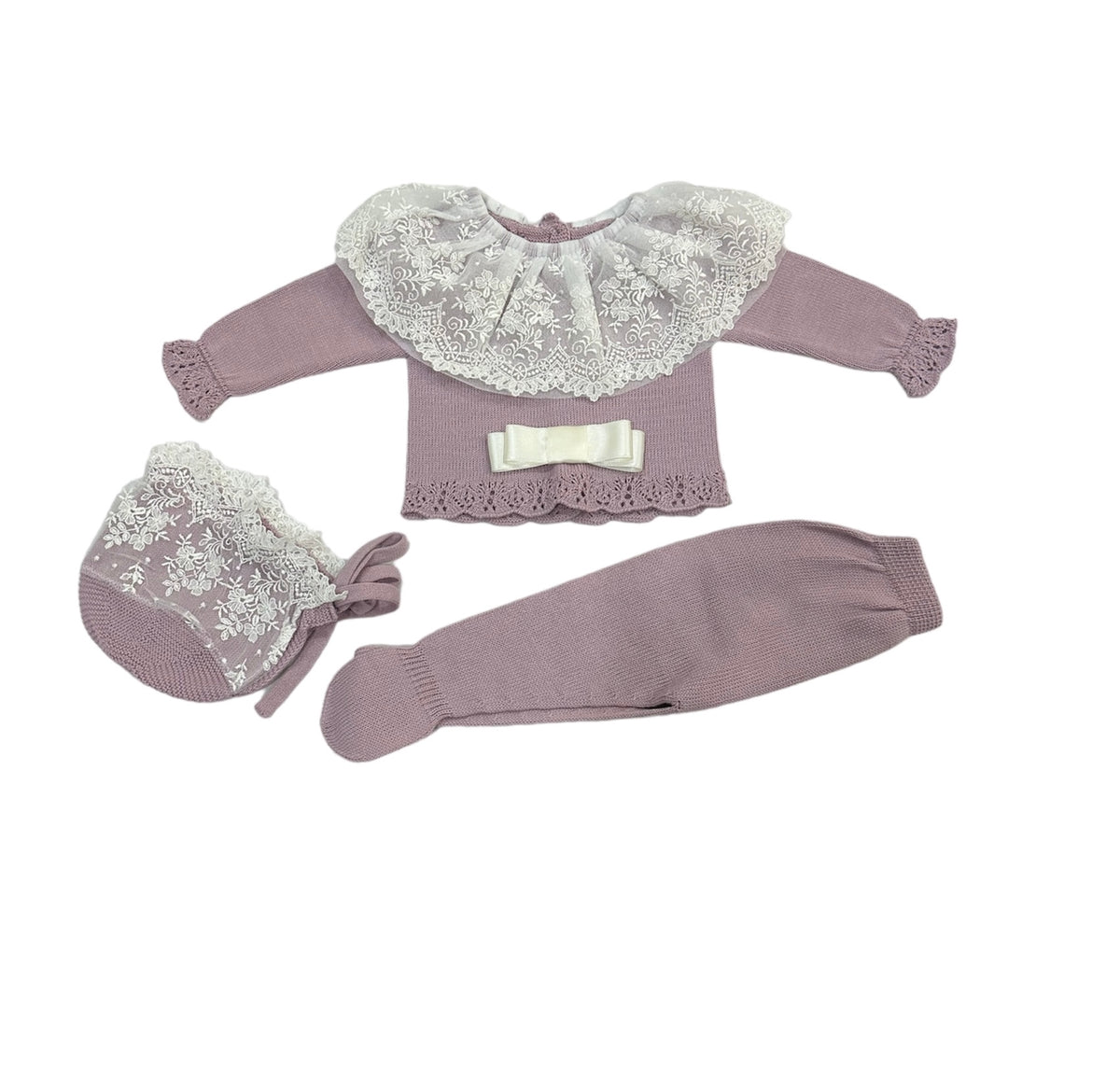 Romina 3-piece Purple knitted set – Piccoli & Co
