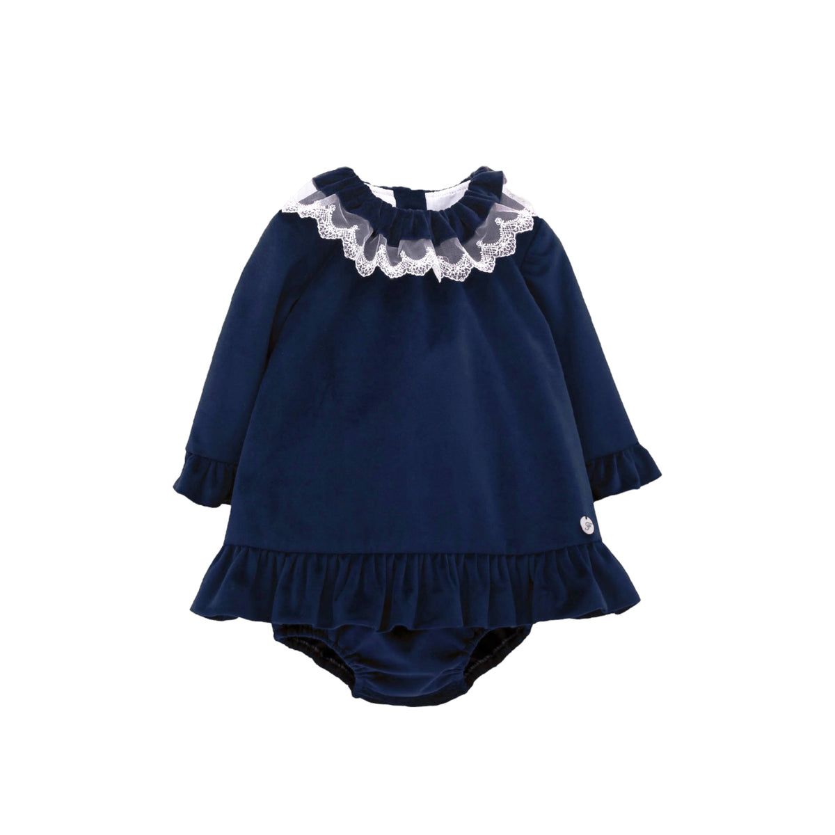 Carol Navy Blue Velvet 2-piece set – Piccoli & Co
